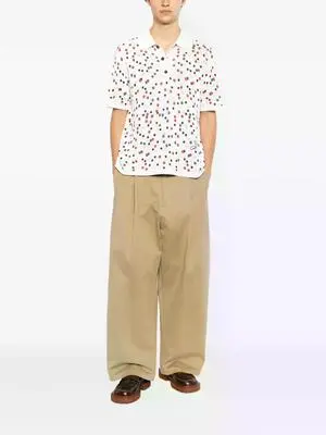 Jacquemus Polka-dot Polo Shirt - White