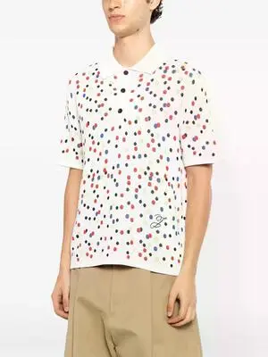 Jacquemus Polka-dot Polo Shirt - White
