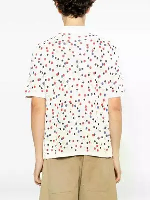 Jacquemus Polka-dot Polo Shirt - White