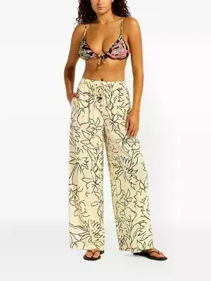 Seafolly Floral-print Drawstring Trousers