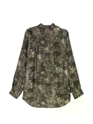 UMA WANG Floral-print Long-sleeve Shirt