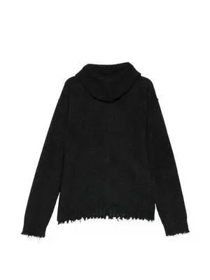 UMA WANG Zip-up Cashmere Hoodie