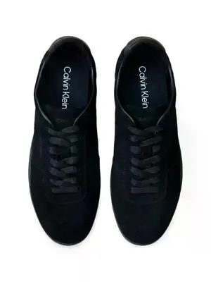 Calvin Klein Calf Suede Logo-print Sneakers