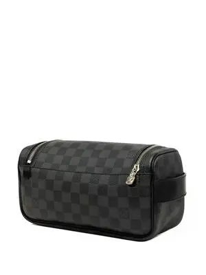 LOUIS VUITTON 2009 Damier Graphite Toiletry Pouch Clutch Bag