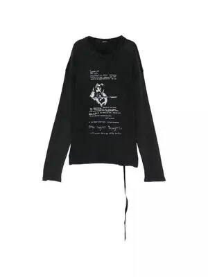 ANN DEMEULEMEESTER Dot Winkled Crop T-shirt