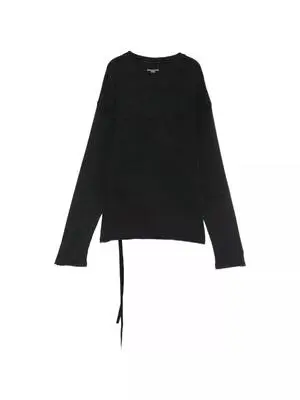 ANN DEMEULEMEESTER Dot Winkled Crop T-shirt