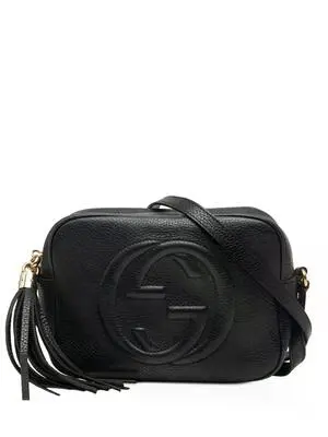 Gucci 2000-2015 Calfskin Soho Disco Crossbody Bag - Black