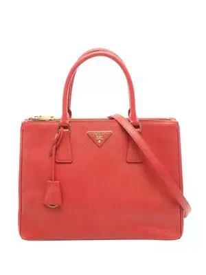 Prada 2000-2013 Medium Saffiano Lux Galleria Double Zip Satchel