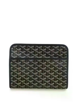 Goyard 2024 Goyardine Jouvence Toiletry Pouch Mm Clutch Bag - Black