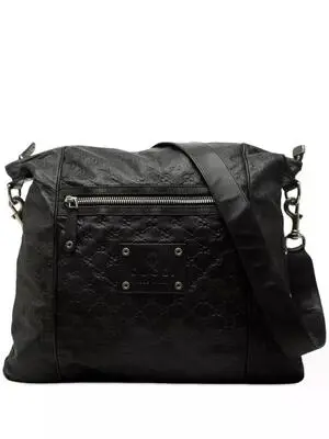 Gucci 2000-2015 Guccissima Messenger Bag Crossbody Bag - Black