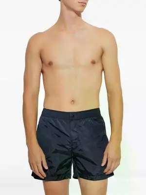 Moncler Logo-patch Striped-trim Swim Shorts