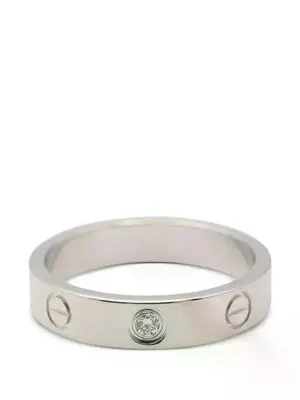 Cartier Love Diamond Ring - Silver