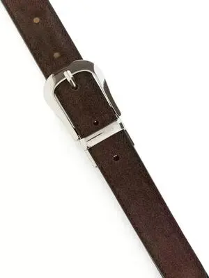 Paul & Shark Suede-finish Buckle-fastening Belt