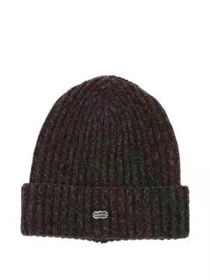 Agnona Ribbed-knit Beanie Hat - Red