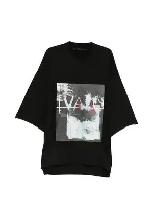 JULIUS Graphic-print T-shirt - Black