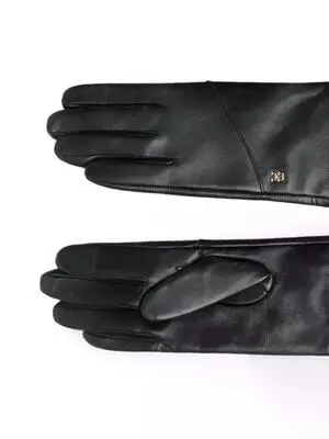 Tommy Hilfiger Logo-plaque Leather Gloves