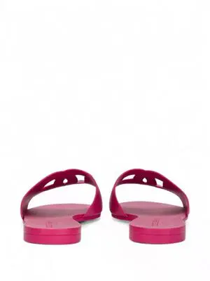 Dolce & Gabbana Rubber Beachwear Sliders - Pink