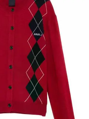JUUN.J Argyle-pattern Wool Cardigan