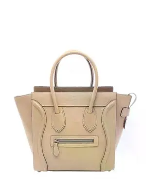 Celine 2000-2026 Micro Leather Luggage Tote Bag