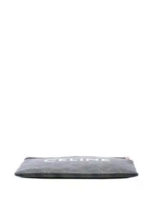 Celine 2020 Small Triomphe Coated Canvas Clutch Bag