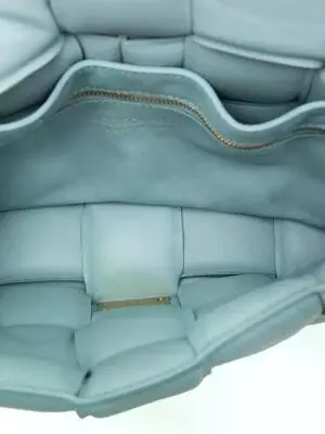 Bottega Veneta Nappa Intrecciato Padded Cassette Cross Body Bag - Blue