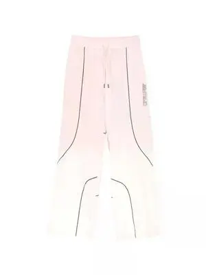 Off-White Logo Embroidered Wide-leg Track Pant - Pink