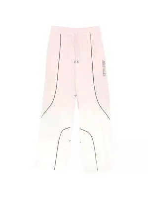 Off-White Logo Embroidered Wide-leg Track Pant - Pink