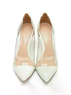 GIANVITO ROSSI Plexi Pointed-toe Pumps