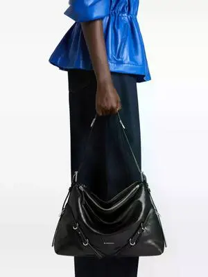 Givenchy Medium Voyou Nappa Leather Tote Bag - Black
