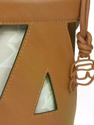 Karl Lagerfeld Ikon Monogram Bucket Bag