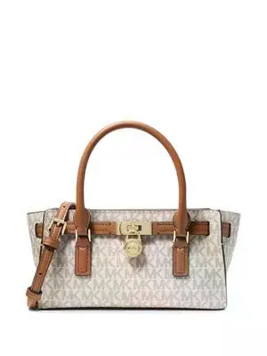 Michael Kors Hamilton Moderne Extra-small Signature-logo Crossbody Bag - Neutrals
