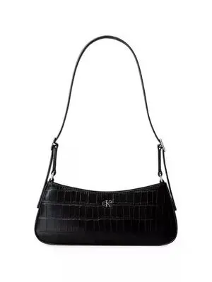 Calvin Klein Monogram Croc-effect Shoulder Bag