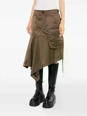 Sacai Asymmetric-hem Cargo Skirt