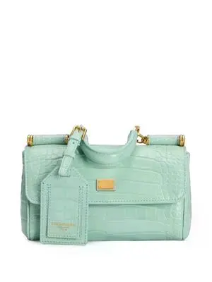 Dolce & Gabbana Mini My Sicily Handbag In Alligator