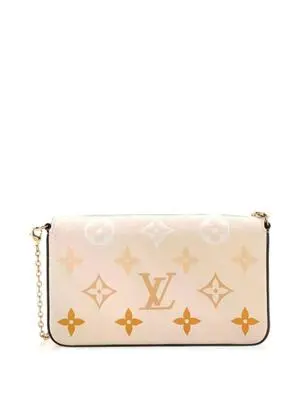 LOUIS VUITTON Felicie Pochette The Pool Monogram Empreinte Giant Shoulder Bag - Neutrals