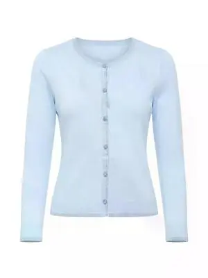 Liu Jo Embellished-button Slit-cuff Cardigan