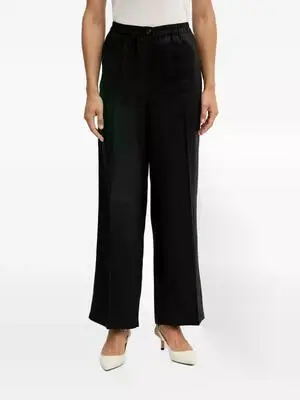 Sisley Elasticated-waistband Palazzo Pants - Black