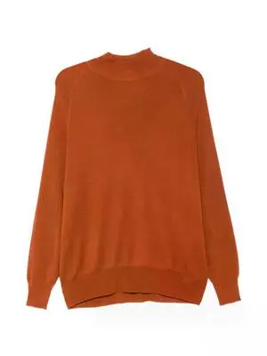 Aspesi High-neck Wool Sweater - Orange