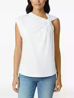 ISABEL MARANT VINTAGE Nayda Asymmetrical T-shirt - White