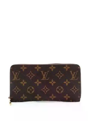LOUIS VUITTON Zippy Wallet Monogram Canvas Small Wallets - Brown