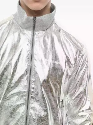 Palm Angels Lamé Leather Jacket