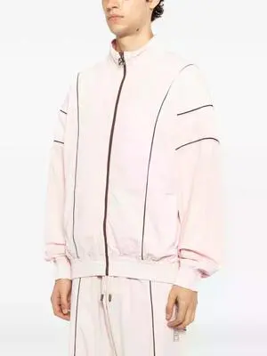 Off-White Logo Embroidered Zip-up Jacket