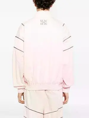 Off-White Logo Embroidered Zip-up Jacket