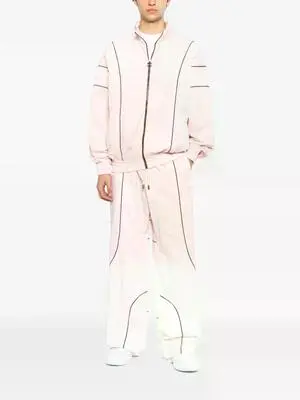 Off-White Logo Embroidered Zip-up Jacket