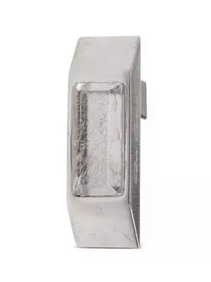 Rick Owens Crystal Beveled Earrings - Silver