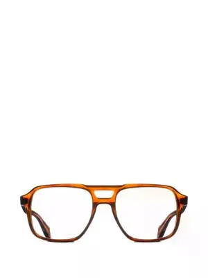 CUTLER & GROSS 1394 Square-frame Sunglasses - Brown