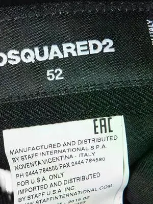 Dsquared2 Quilted Zip-detail Trousers