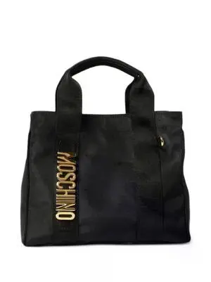 Moschino Logo-lettering Tote Bag - Black