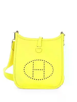 Hermès Evelyne Bag Gen Iii Clemence Tpm Crossbody Bag Yellow