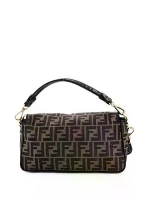 Fendi Baguette Nm Bag Zucca Canvas Medium Shoulder Bag